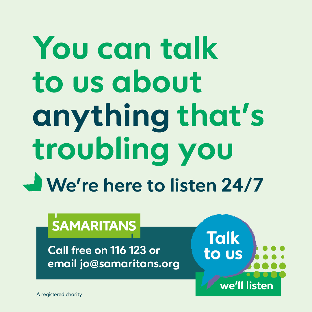 Samaritans Awareness Day – 24/7 – East Shore Partnership